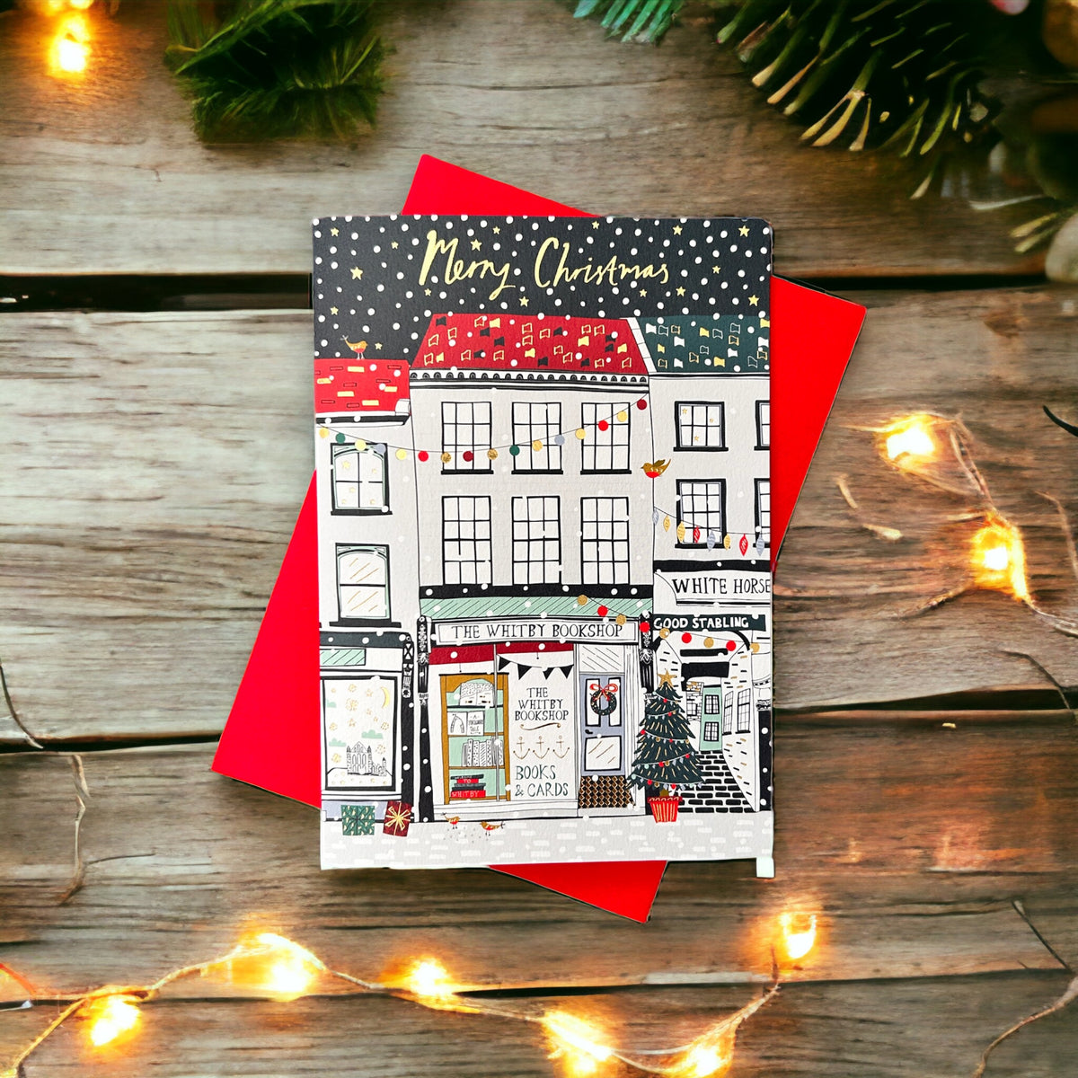 Whitby Book Shop Christmas Card – Jessica Hogarth Shop